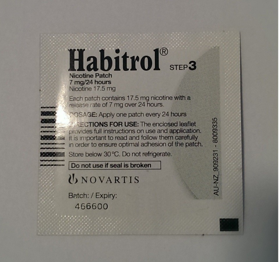 STEP 3 HABITROL TRANSDERMAL NICOTINE PATCH 7mg (2 boxes 56 patches) NEW ...