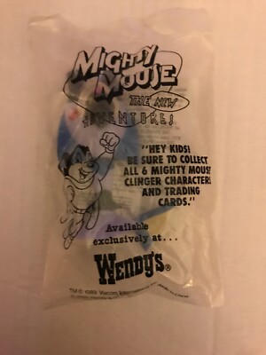 Vintage Unopened 1989 Mighty Mouse Wendy's Kids Meal Toy - Bat-Bat | eBay