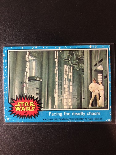 1977 Topps Star Wars Facing the Deadly Chasm #41 0e3 | eBay