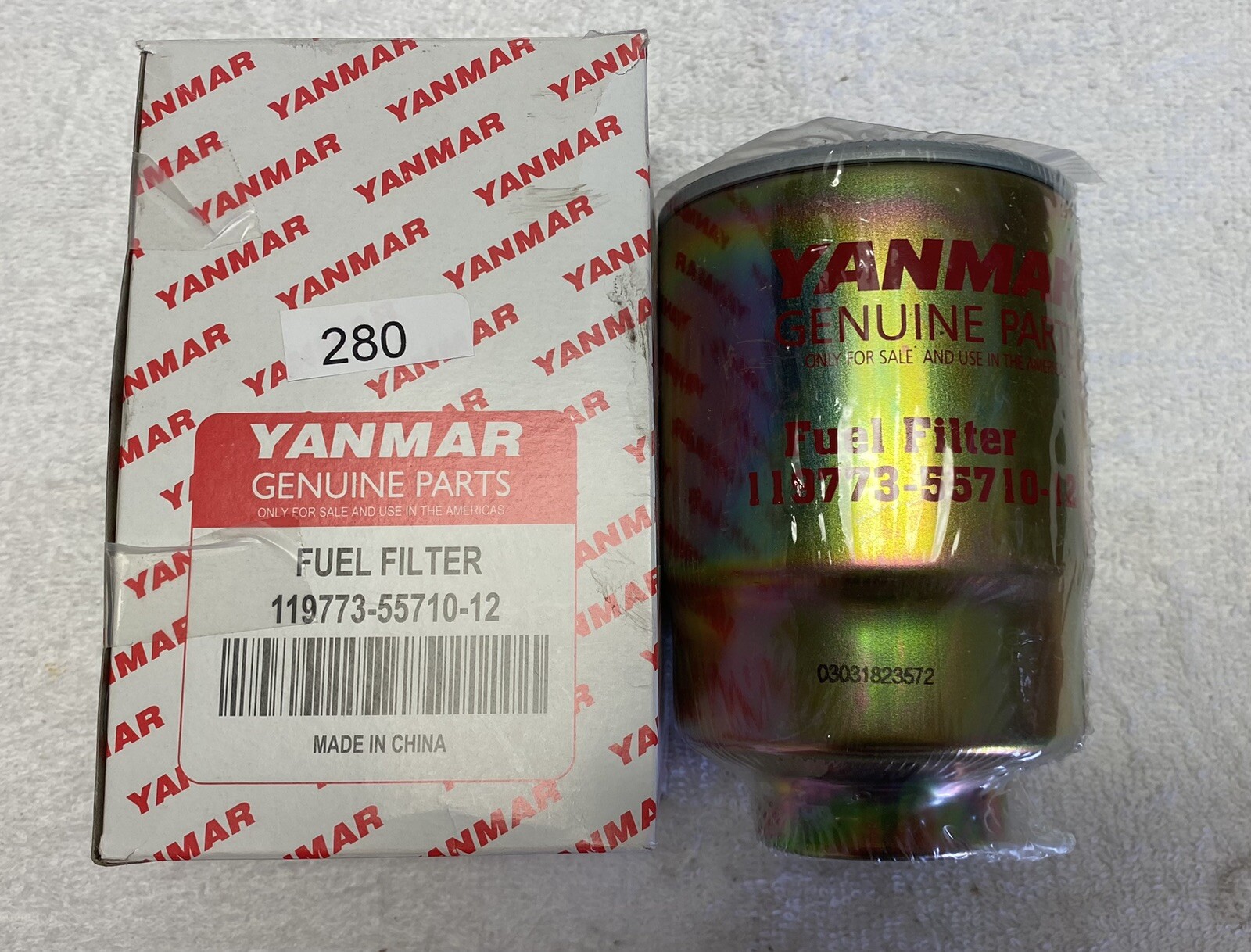 Genuine Yanmar Fuel Filter 119773-55710 6lp Marine Diesel Engines for ...
