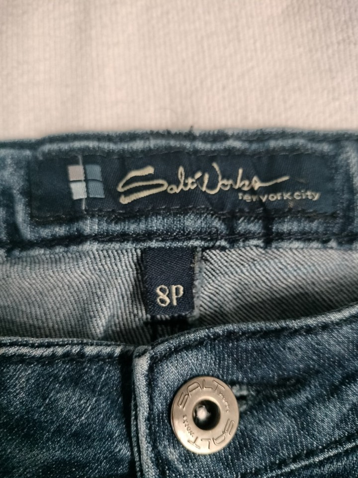 Salt Works Jeans Womens Size 8P Blue New York City Med Rise Bootcut | eBay