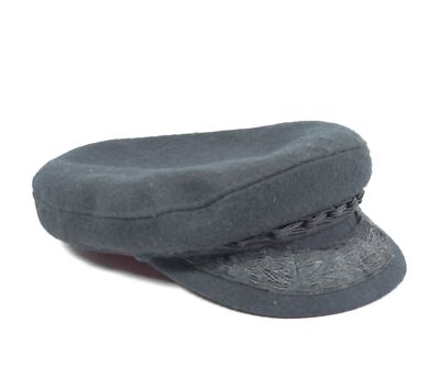 Vintage Greek Fisherman's Cap Black Wool Blend Hat Sz 58 - 7 1/4 * | eBay