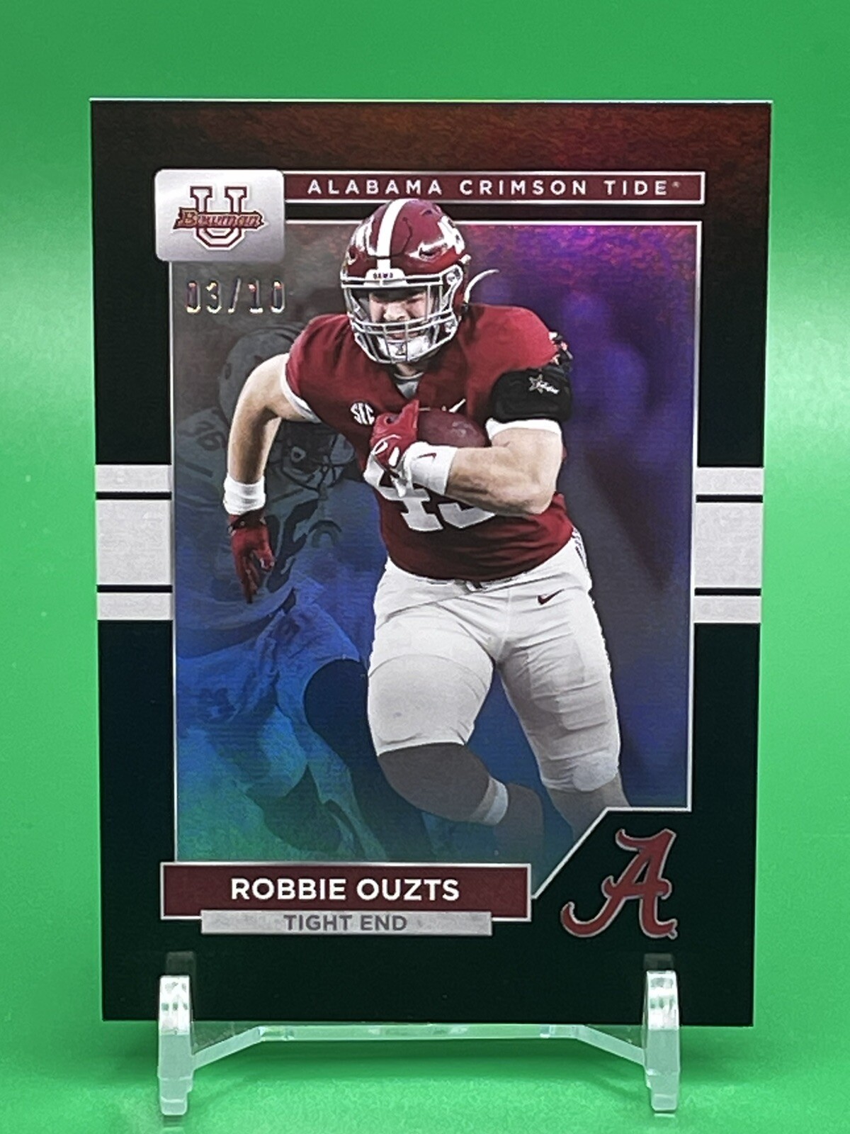🐘 2023 Bowman U University Alabama ROBBIE OUZTS Black Foil 3/10 | eBay