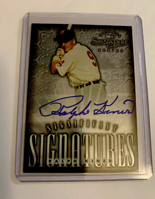 Don Russ Signature Series, Autograph, Ralph Kober, Cleveland Indians, N ...