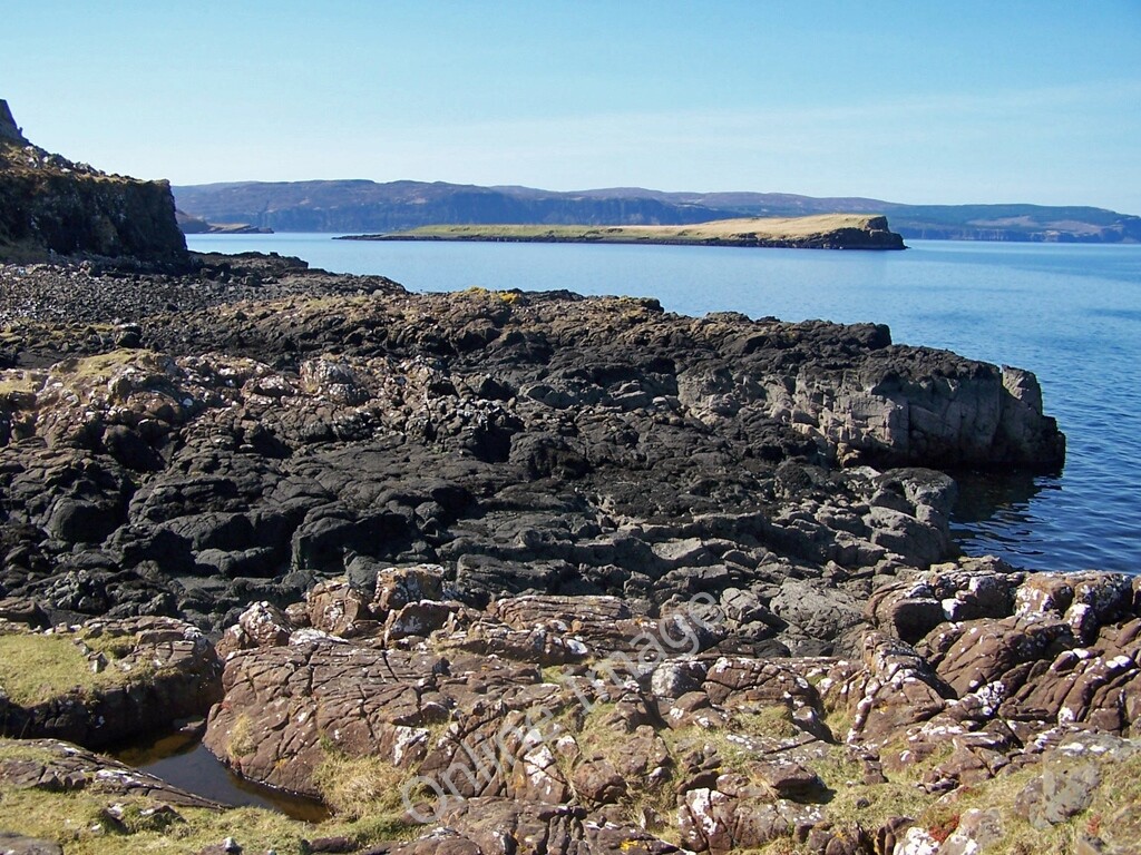 Photo 6x4 Lyndale Point Cuidrach These rocks on the northern tip of the ...