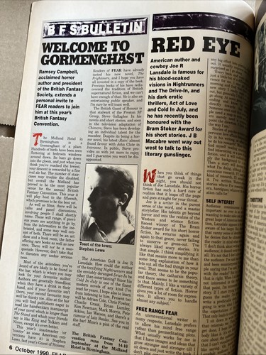 Fear Magazine #22 1990 Night Breed Hardware Lovecraft Clive Barker ...