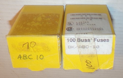 ( 170 PCS ) Bussmann Buss BK/ABC-10 10A 250V Fast Acting Ceramic Fuses | eBay