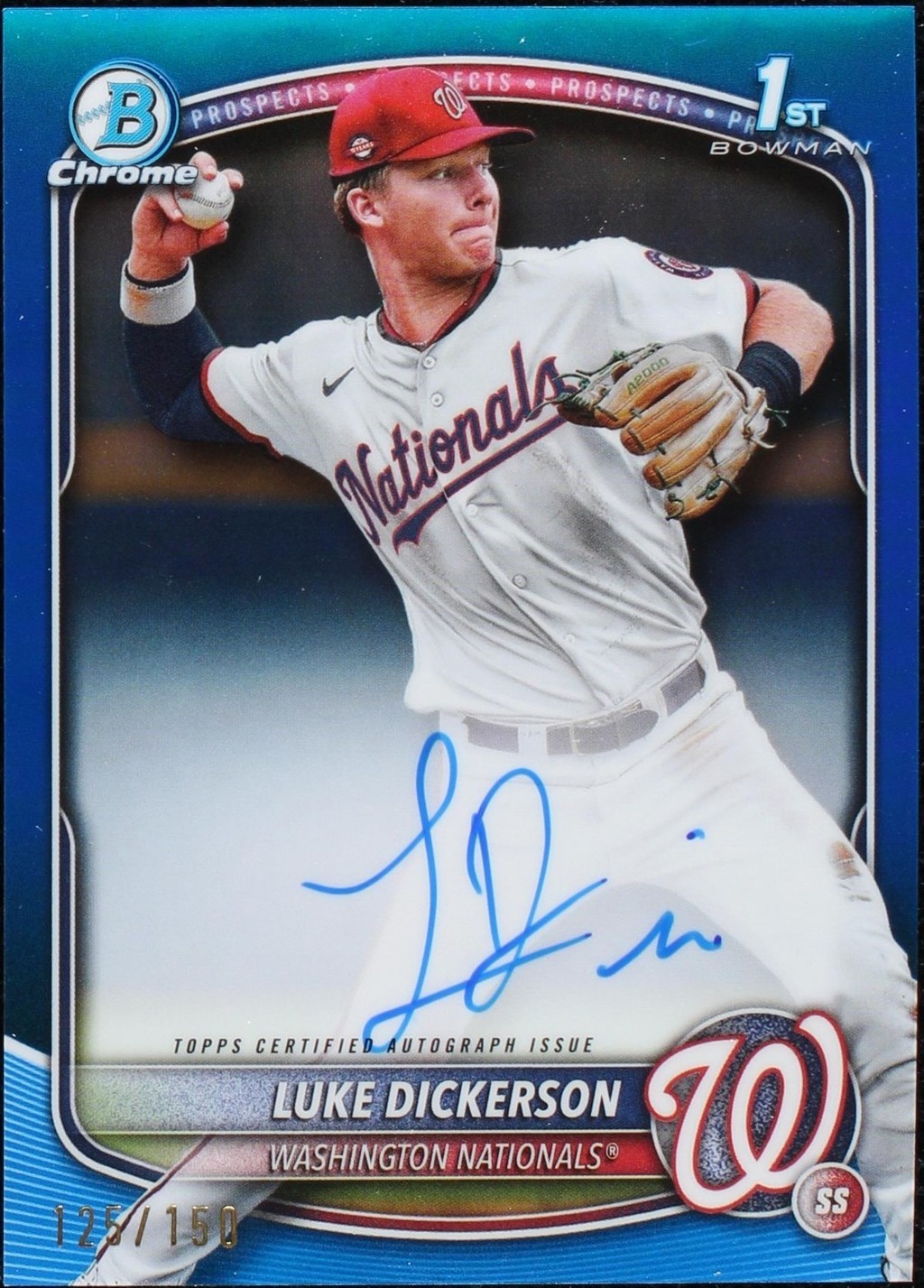 2025 Bowman Chrome - Prospect Autographs Luke Dickerson, Luke Dickerson ...
