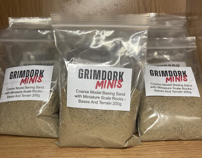 Coarse Model Basing Sand with Miniature Scale Rocks - Bases And Terrain ...
