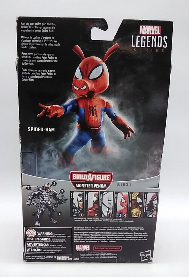 Marvel Legends SPIDER-HAM Figure BAF Monster Venom NISB | eBay