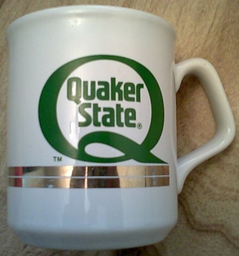VINTAGE QUAKER STATE MUG MADE IN ENGLAND | eBay