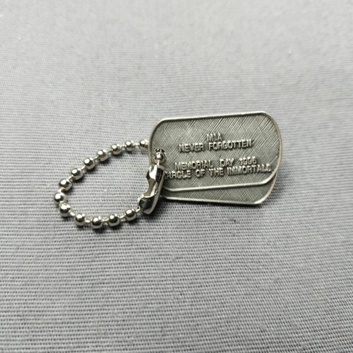 Dog Tags MIA Never Forgotten Memorial Day 1996 Circle Of the Immortals ...