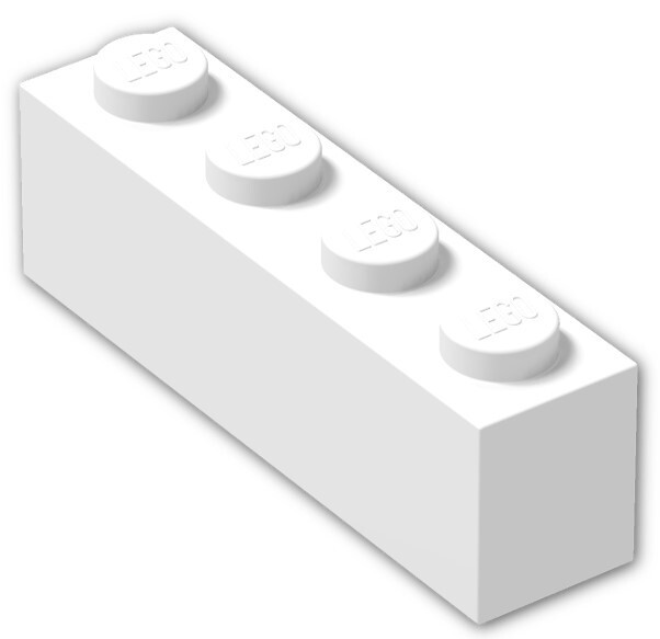 ☀️NEW LEGO 50x White Bricks 1x4 Building Block Pieces Bulk Lot Part ...