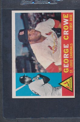 1960 Topps #419 George Crowe Cardinals EX *9767 | eBay