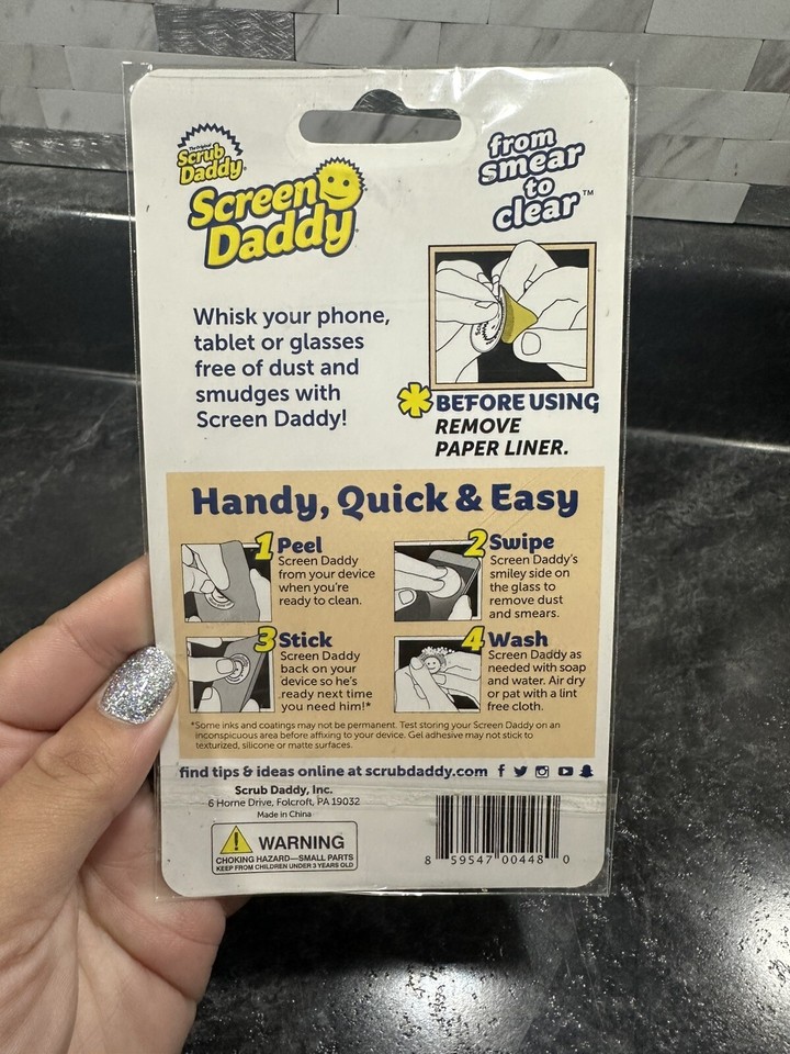 Screen Daddy With Microfiber-Clean Your Screen- 2 Pack-Brand New- Scrub ...