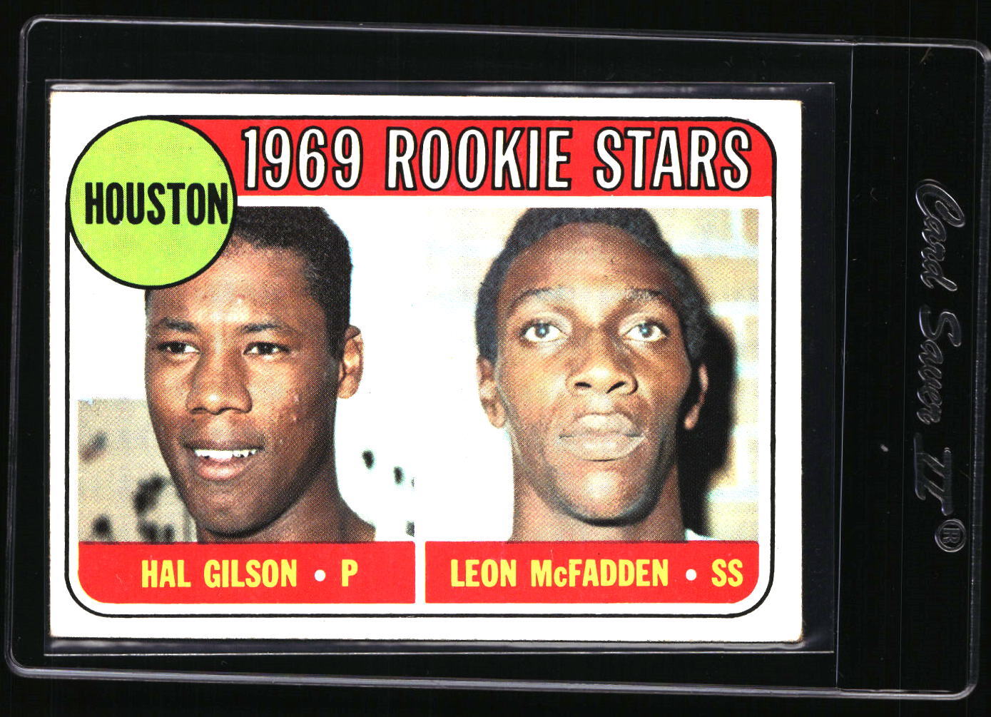 1969 Topps #156 Astros Rookies - Hal Gilson / Leon McFadden RC Rookie ...