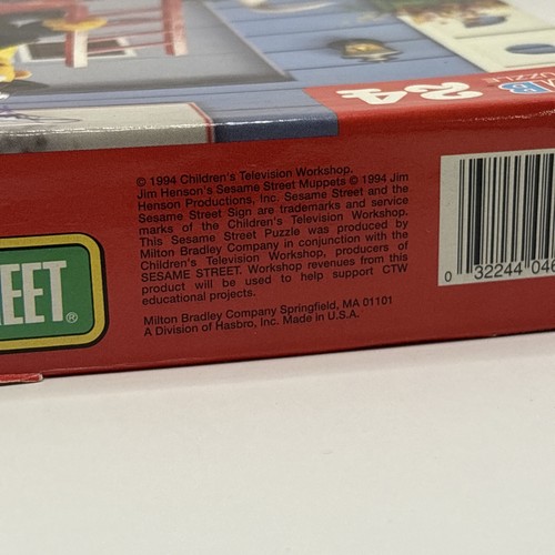VTG 24 Piece MB Sesame Street Puzzle - Bert Ernie Fireman Firefighter ...