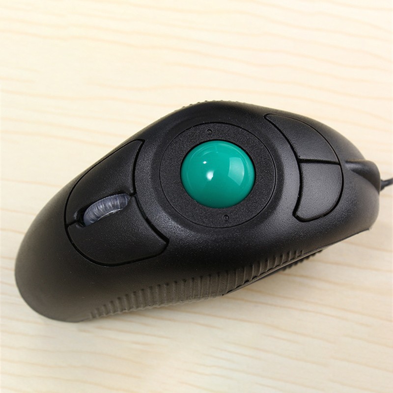 Wired Mouse Handheld Trackball Mice For PC Laptop Right or Left Handed ...