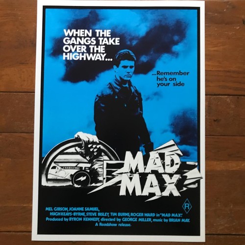 Mad Max Australian Edition Reproduction A3 Poster Vintage Film ...