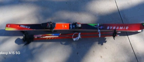 Snow Skis Ceramic Dynamic Flexsteel A 175 Made In Franc Poles Included ...