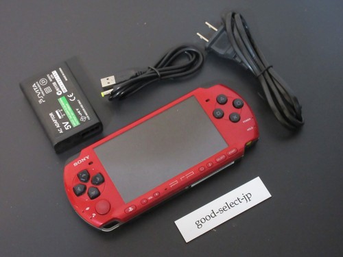 PSP 3000 Red&Sparkle Black Console with Charger NO BATTERY | eBay