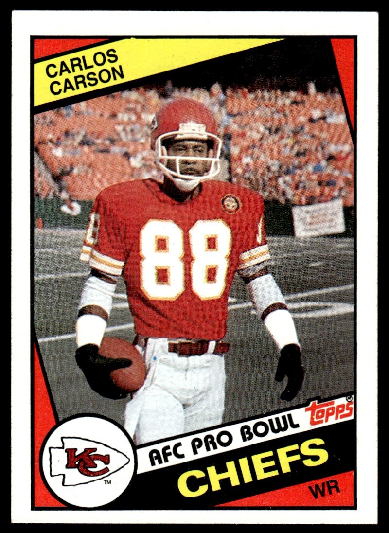 1984 TOPPS CARLOS CARSON KANSAS CITY CHIEFS #87 | eBay