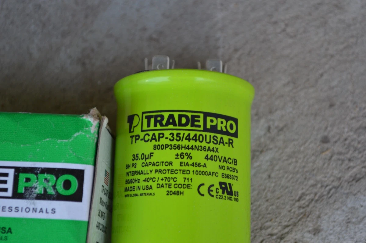 TRADE PRO ROUND Motor Run Capacitor 45/5MFD 440/370V 2, 45% OFF
