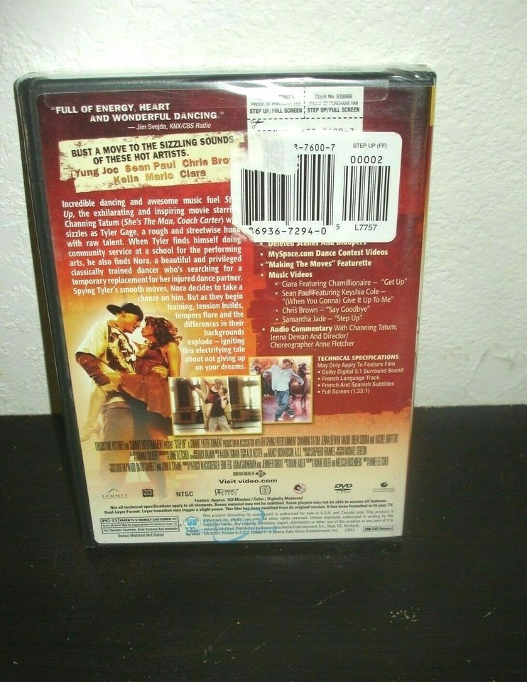 Step Up (DVD Full Screen) Channing Tatum, Rachel Griffiths 786936718140 ...