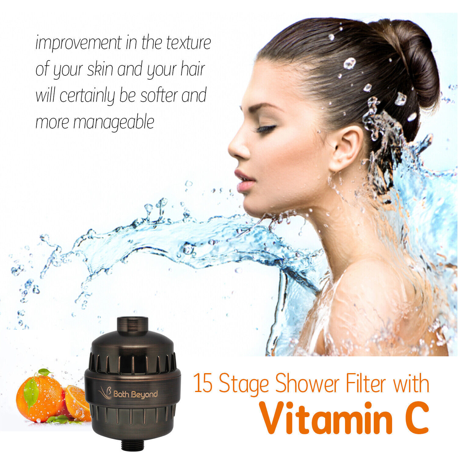 Vitalizer Plus Hexagonal Water Machine + BathBeyond 15 Stage Shower ...