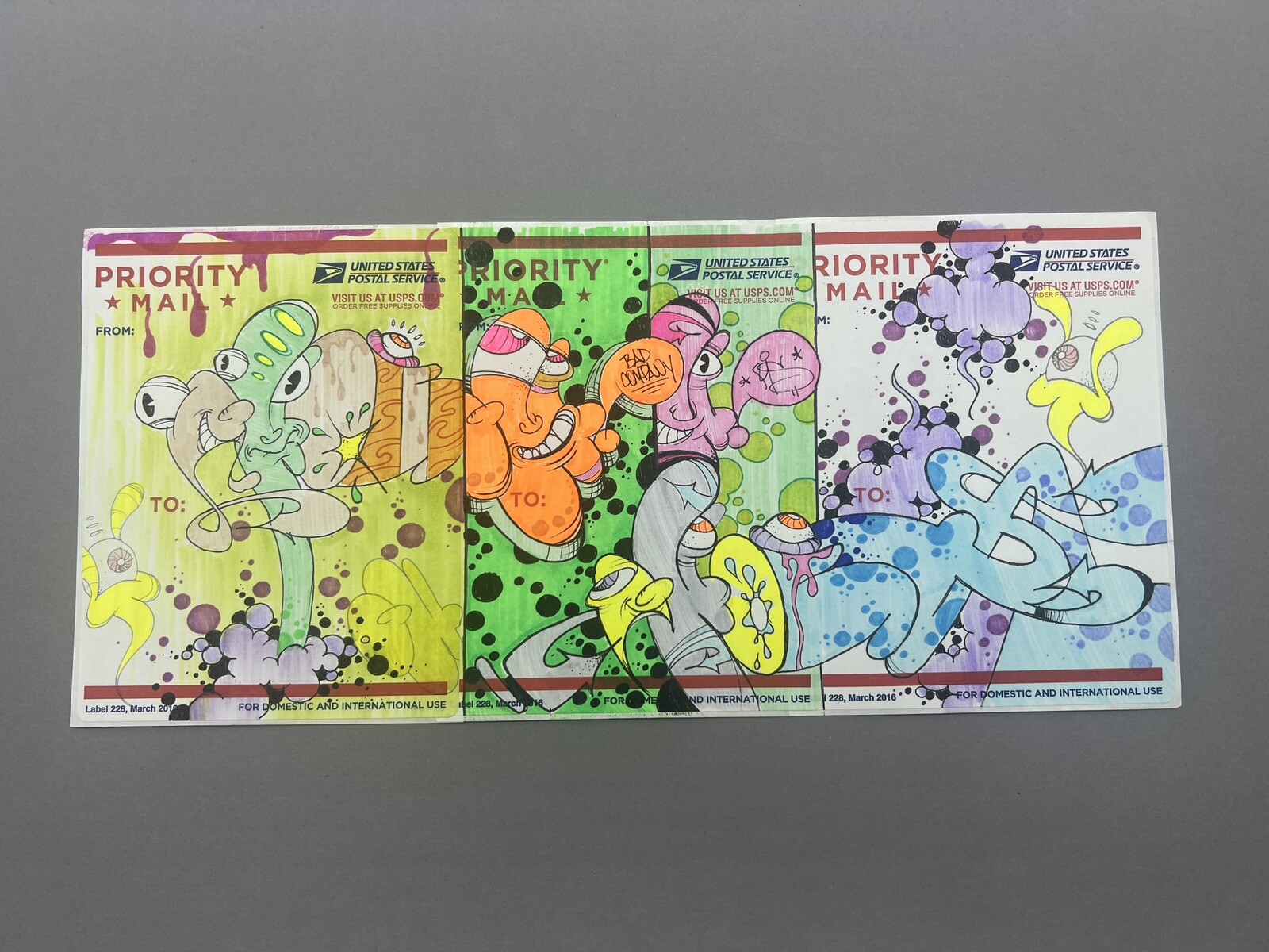 Original Artwork - Ghost RIS Graffiti Drawing New York Street Art NYC ...