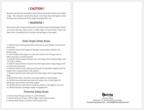 3/8" AR500 Steel Shooting Target - Center Mass / Vital Organs Gong ...