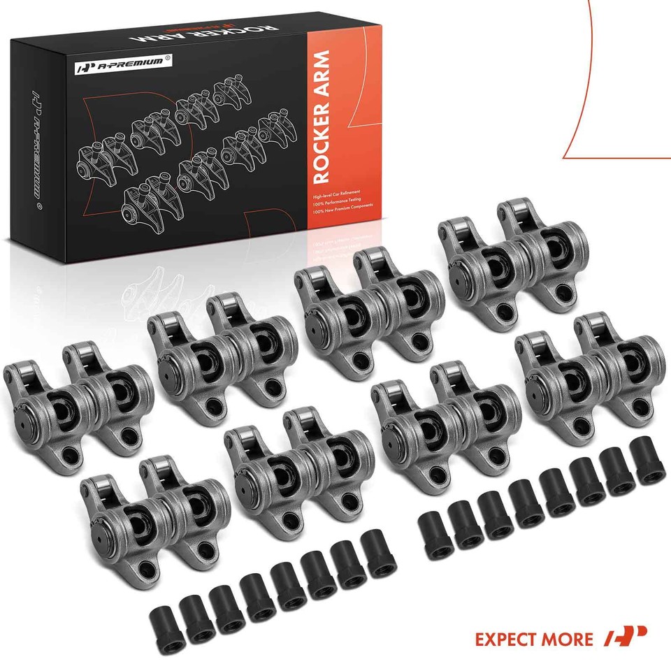 A-Premium 16Pcs Stainless Steel 17-4PH Roller Rocker Arms for Chevy SBC ...