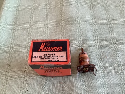 Meissner 14-4034 General Repl. Oscillator Coil 456kHz ( Use W 365mmf ...