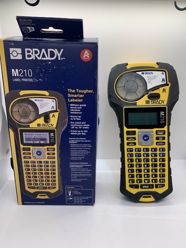 Brady M210 Portable Label Printer, Multi-Line Print Open Box | eBay