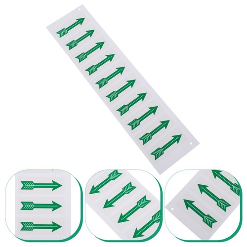 10 Pcs Direction Mark Sticker Warning Signs Arrow Pipeline Flow Decal ...