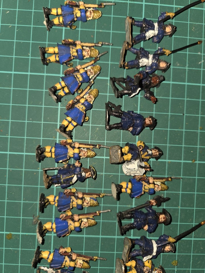 Metal 28mm Figurines Swedish Musketeers Napoleonic Wargaming | eBay UK