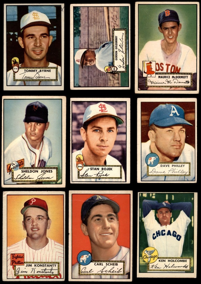 1952 Topps Baseball Low Number Complete Set Cards #1 to #310 2.5 - GD+ ...