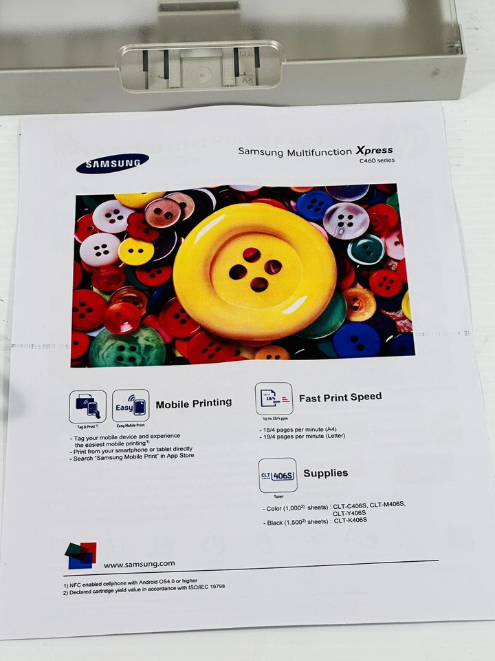 *Samsung Xpress C460W Color Laser Printer samsung express Pre *Read ...