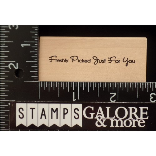 SIMPLY STAMPED Rubber Stamps FRESHLY PICKED JUST FOR YOU SAYING #T15 | eBay