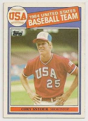 1985 Topps Cory Snyder USA Rookie Baseball Card #403 | eBay