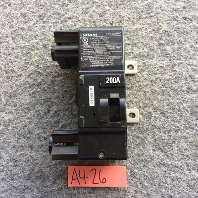 Main Circuit Breaker Siemens MBK200A EQ8695 200 Amp 2 Pole 120/240V | eBay