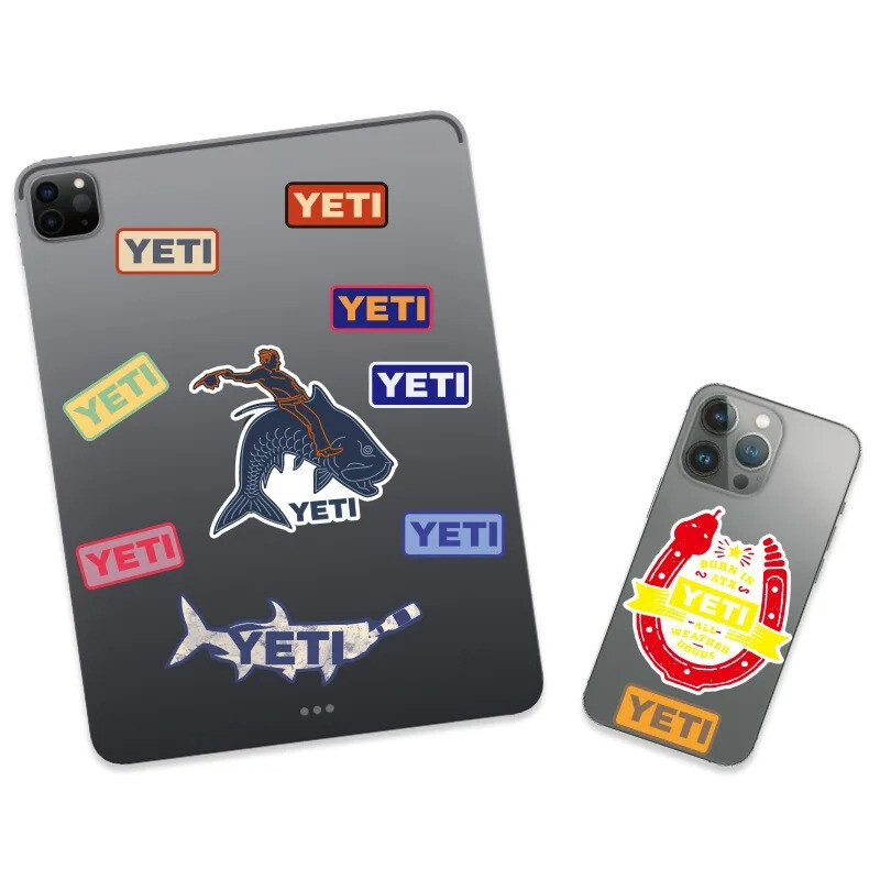 YETI Sticker Pack – 20+ Waterproof Vinyl Decals for Coolers, Bottles ...