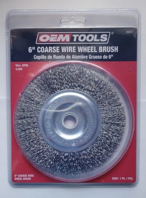 Oem Tools 6" Coarse Wire Wheel Brush./Rpm 4500 | eBay