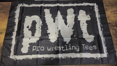 PWT Pro Wrestling Tees nWo style Flag / Banner Pro Wrestling Crate New ...