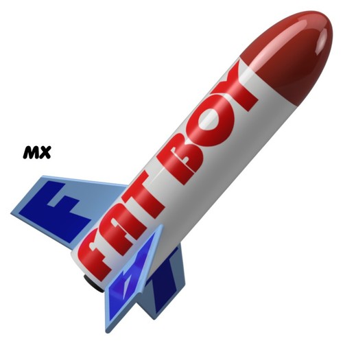 Semroc Flying Model Rocket Kit Micro(MX) Fat Boy™ KMX-08 | eBay
