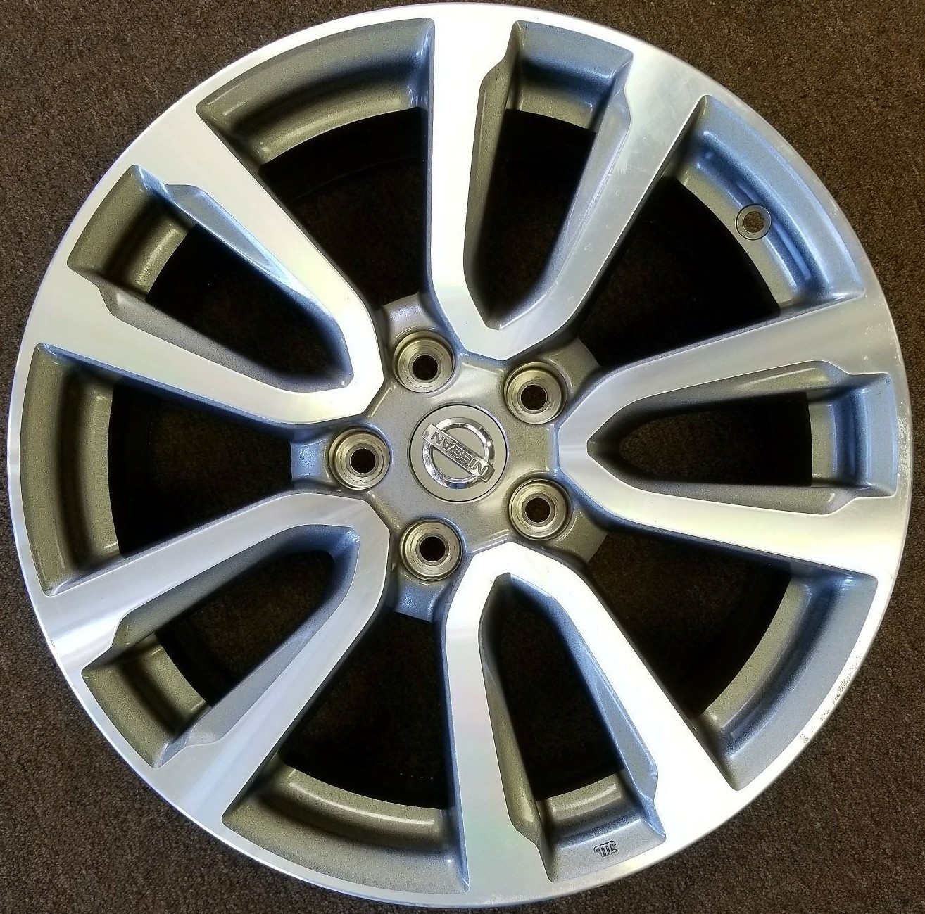 18" NISSAN PATHFINDER OEM GREY MACHINED ALLOY WHEEL RIM 2013-2016 18x7 ...