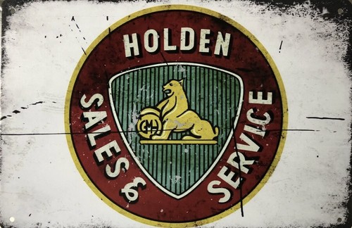 HOLDEN Garage Rustic Look Vintage Tin Signs Man Cave, Shed & Bar Sign ...