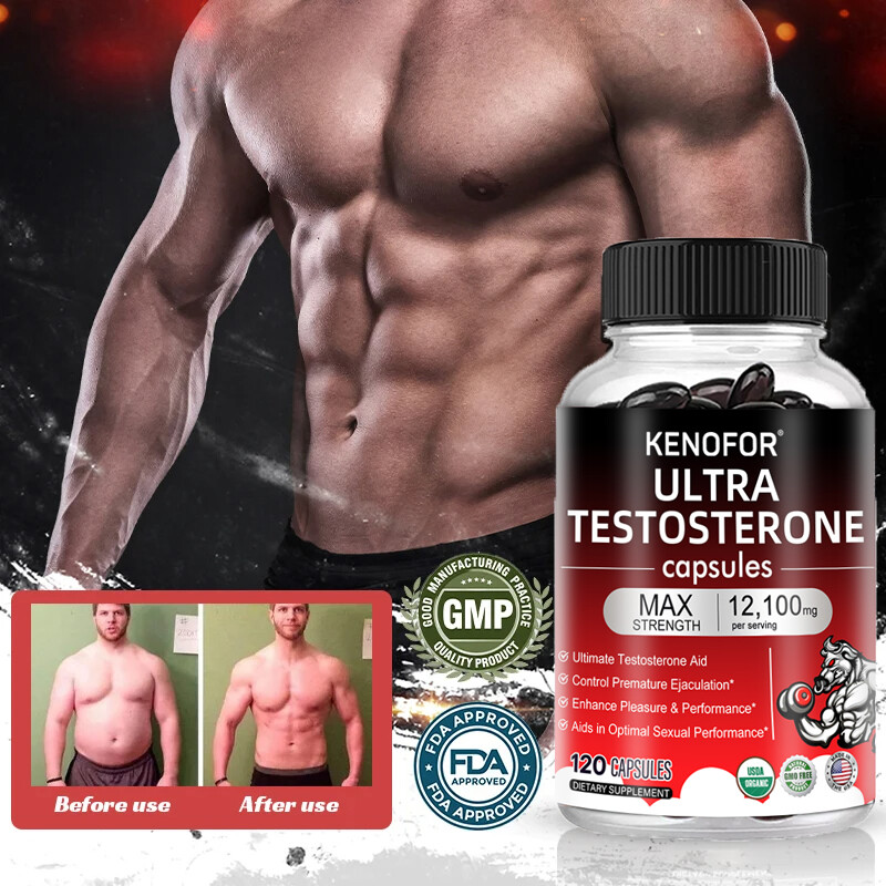 Ultra Testosteron Booster for Men, Energy & Endurance 30 to 120 ...