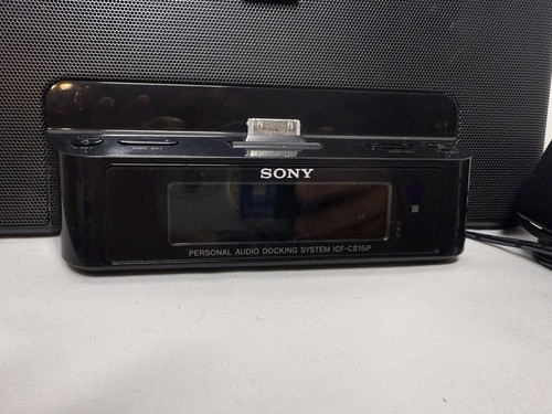 SONY Personal iPod Audio Docking System ICF-CS15iP- With AM/FM Antenna ...