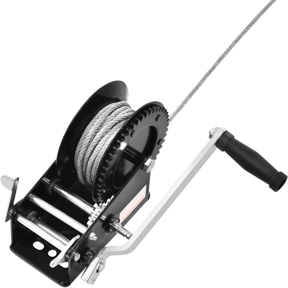 3500lbs Hand Winch Heavy Duty Hand Crank 33 ft Steel Cable for Boat/ATV ...